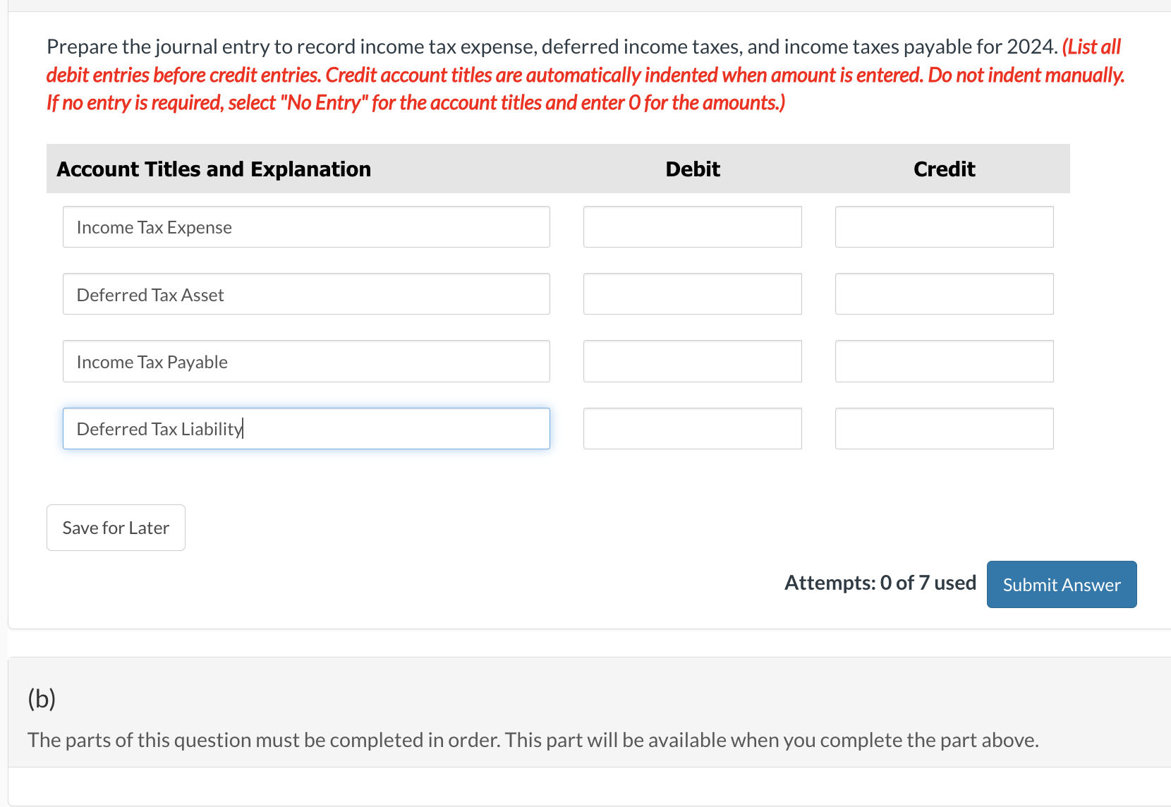 Solved Crane Inc. has two temporary differences at the end | Chegg.com