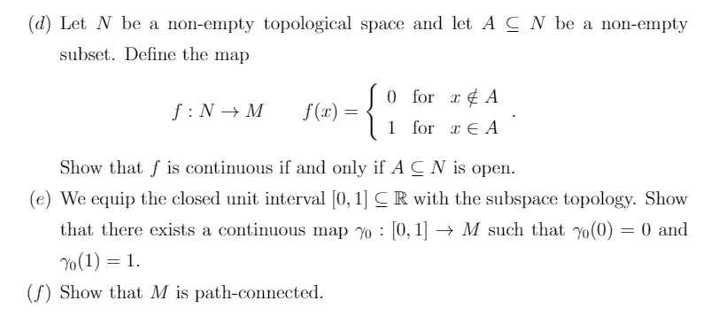 Solved Exercise 2: A path-connected topological space with | Chegg.com