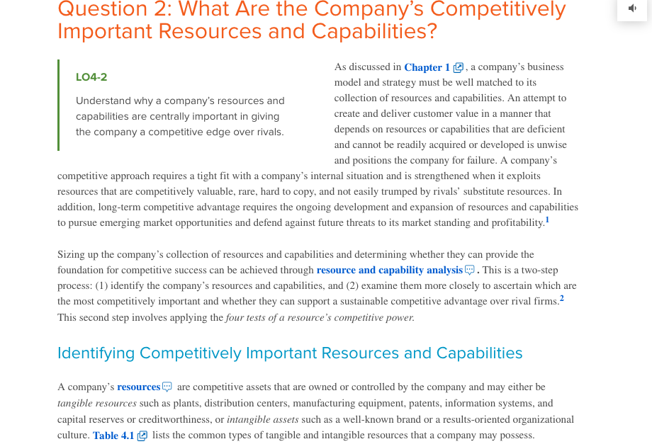 Question 2: What Are the Company's Competitively | Chegg.com