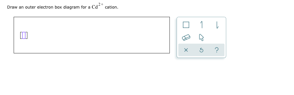 Solved Draw an outer electron box diagram for a Cdcation. 0 | Chegg.com