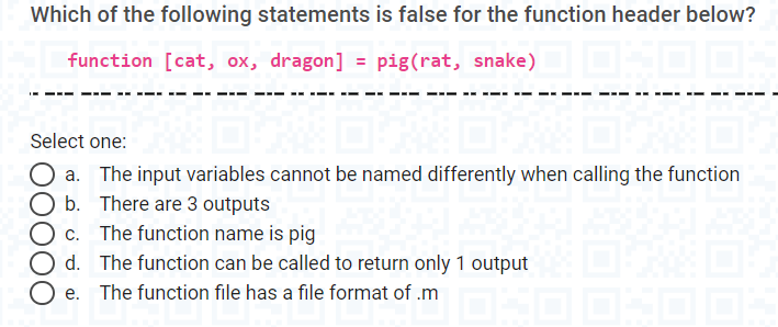 Solved Which of the following statements is false for the | Chegg.com