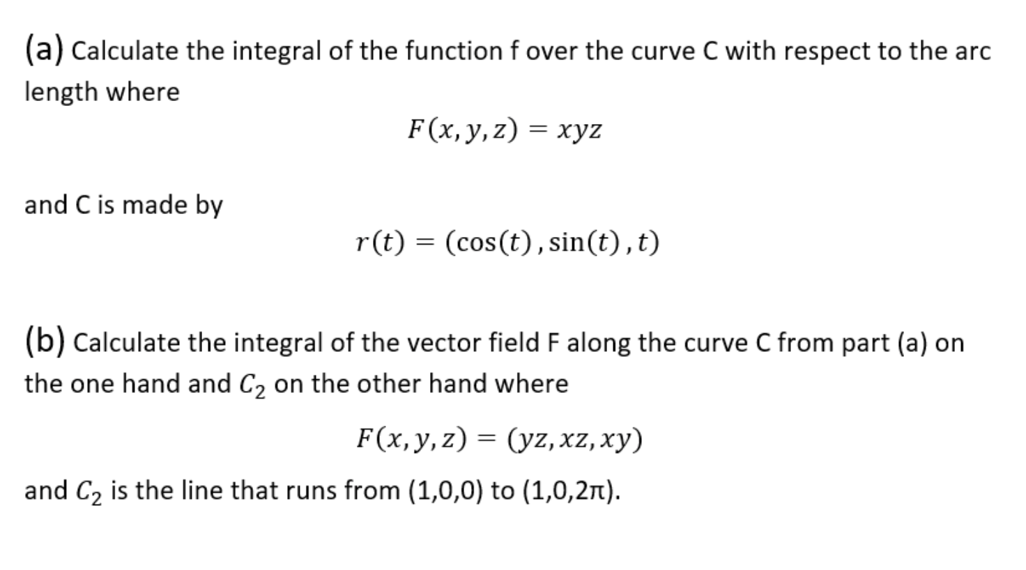 Solved (a) Calculate the integral of the function f over the | Chegg.com
