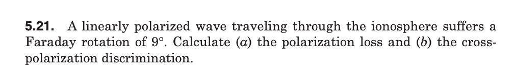 Solved 5.21. A linearly polarized wave traveling through the | Chegg.com