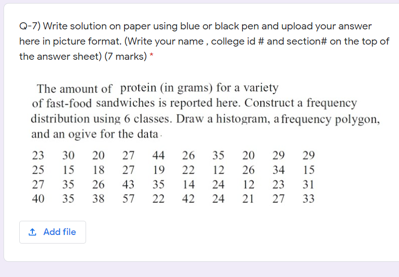 Solved Q-5) Classify the sample as random, systematic, | Chegg.com