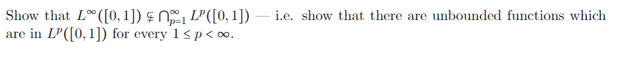 Solved i.e. show that there are unbounded functions which | Chegg.com