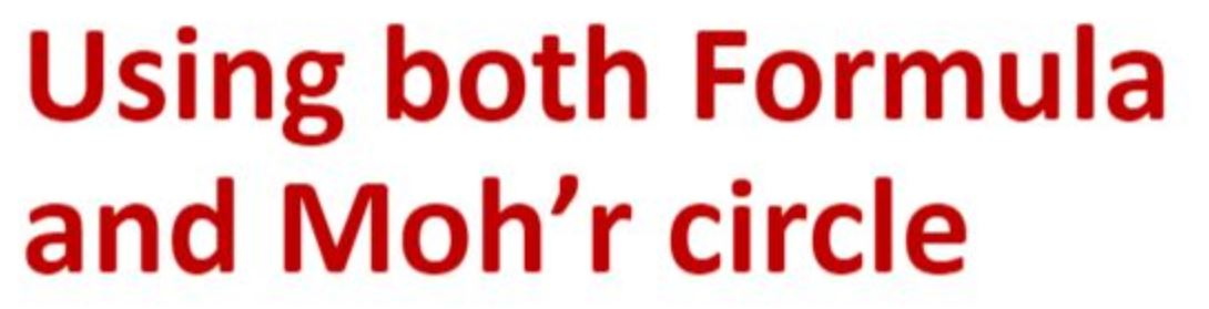 Solved Using both Formula and Moh'r circle *9-60. | Chegg.com
