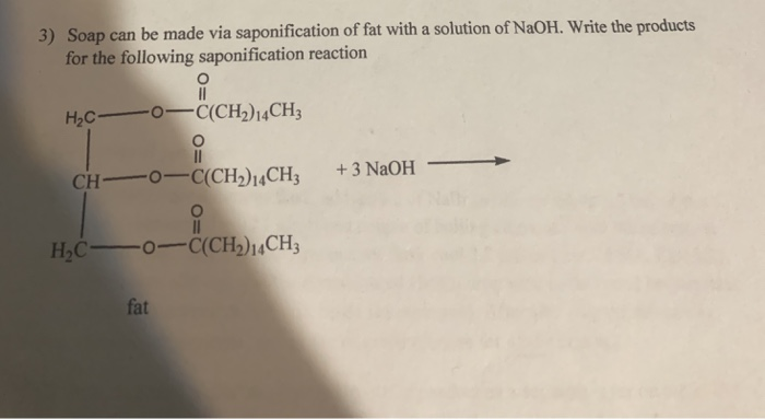 Saponification With Naoh