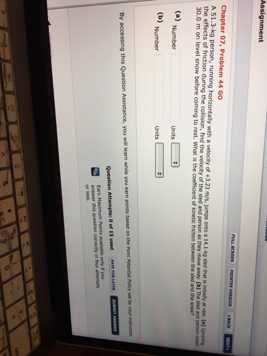 Solved Assignment FULL SCREEN PRINTER VERSION BACK Chapter | Chegg.com