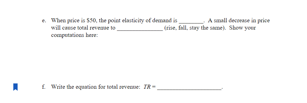 Solved A firm's linear (direct) demand curve is | Chegg.com