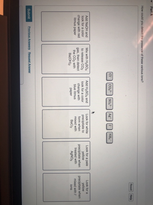 Solved Part A How could you detect the presence of these | Chegg.com