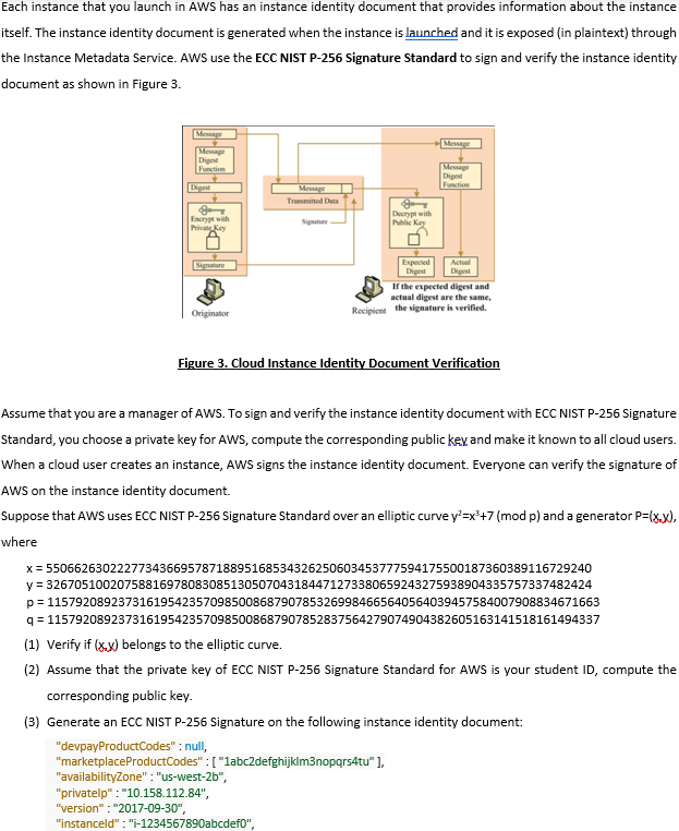 Solved Each instance that you launch in AWS has an instance | Chegg.com