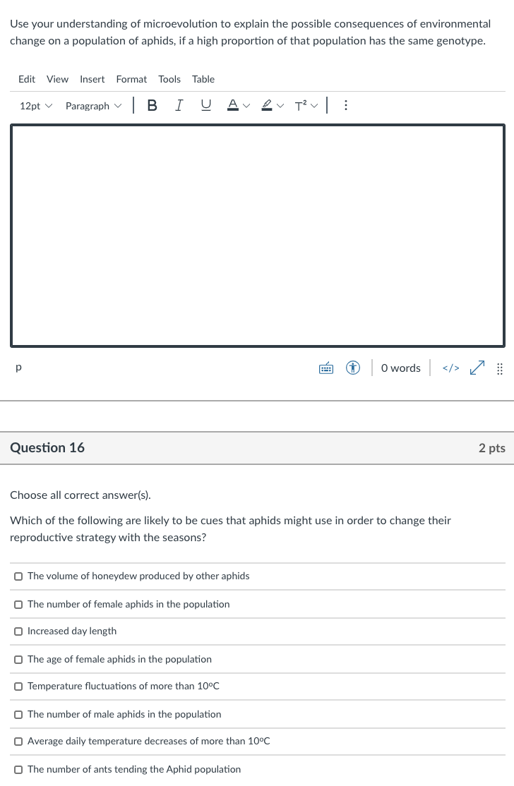 Solved Use your understanding of microevolution to explain | Chegg.com