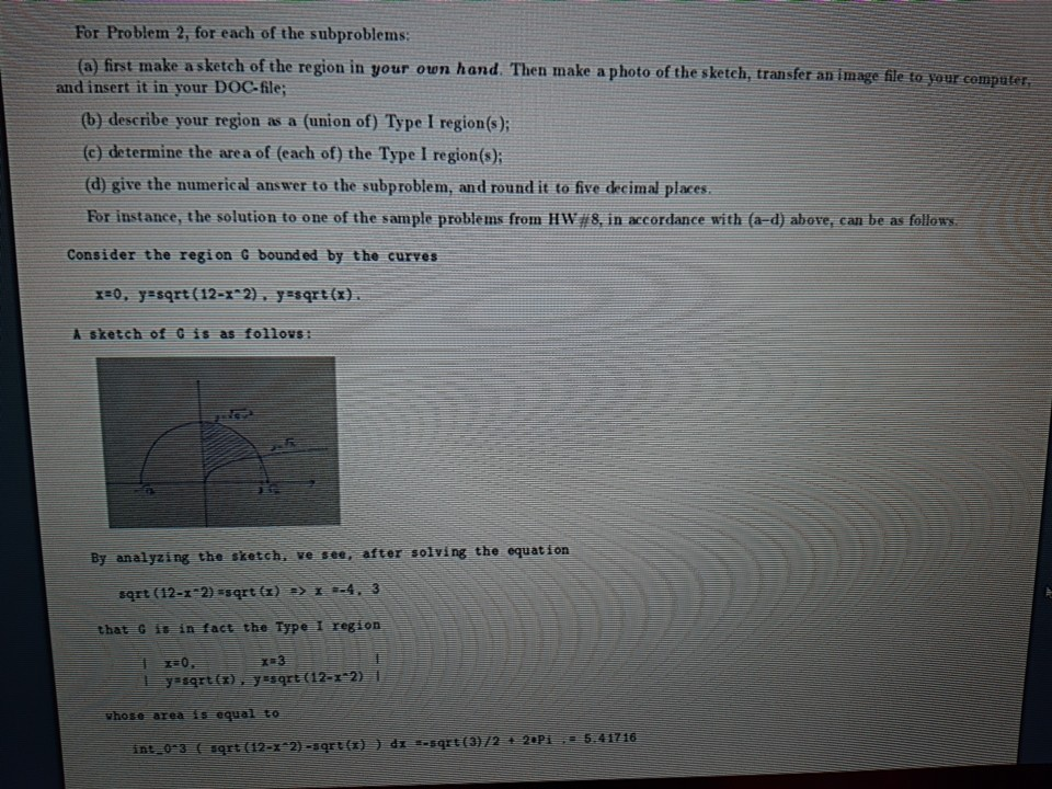 Solved For Problem 2, for each of the subproblems (a first | Chegg.com
