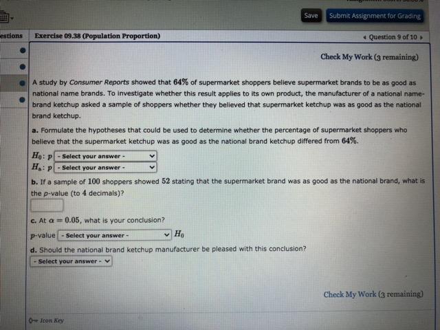 Solved Save Submit Assignment for Grading estions Exercise | Chegg.com