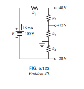 Solved Determine the values of R1, R2, R3, and R4 for the | Chegg.com