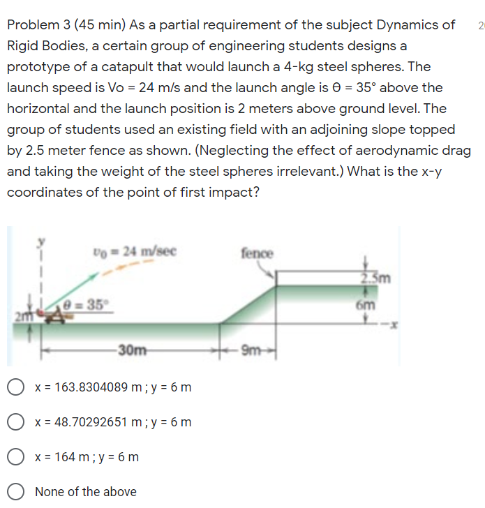 Solved N Problem 3 (45 min) As a partial requirement of the | Chegg.com