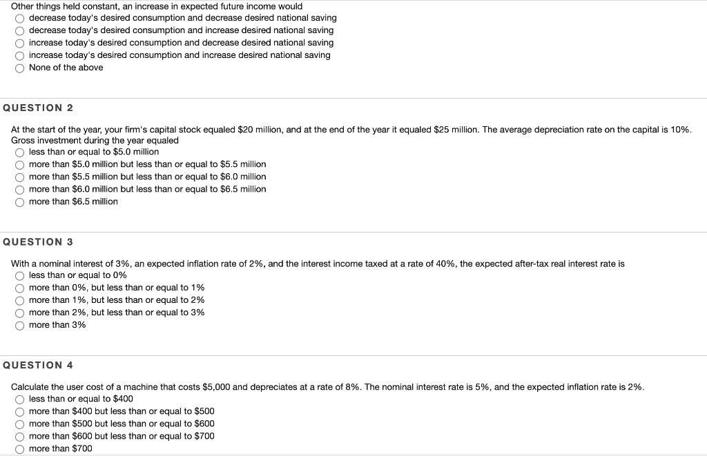 Solved Other things held constant, an increase in expected | Chegg.com