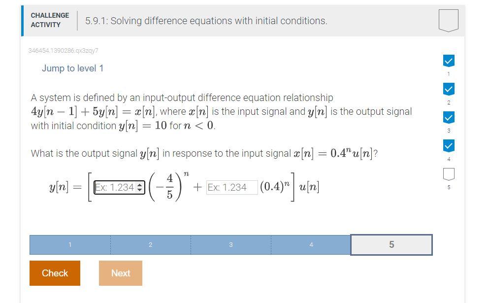 Solved CHALLENGE ACTIVITY 5.9.1: Solving difference | Chegg.com