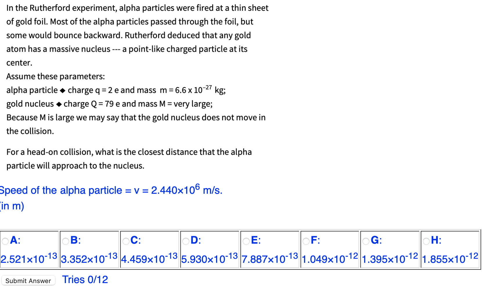 Rutherford Experiment Alpha Particles