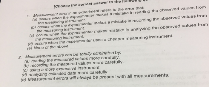 Solved [Choose the correct answer to the followlly 1. | Chegg.com