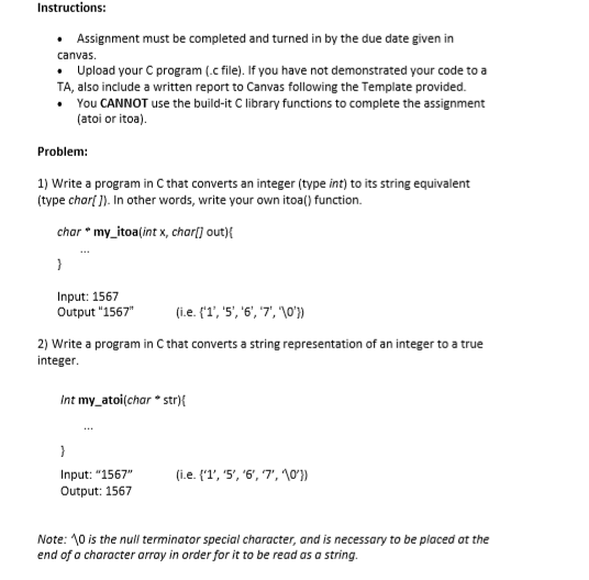 Solved Instructions: • Assignment must be completed and | Chegg.com