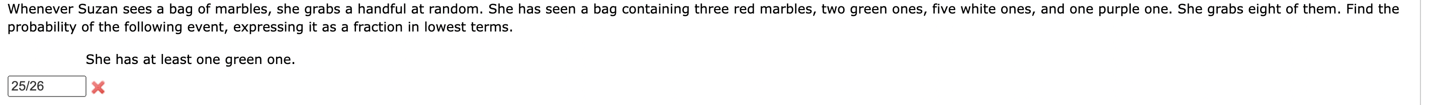 Solved probability of the following event, expressing it as | Chegg.com
