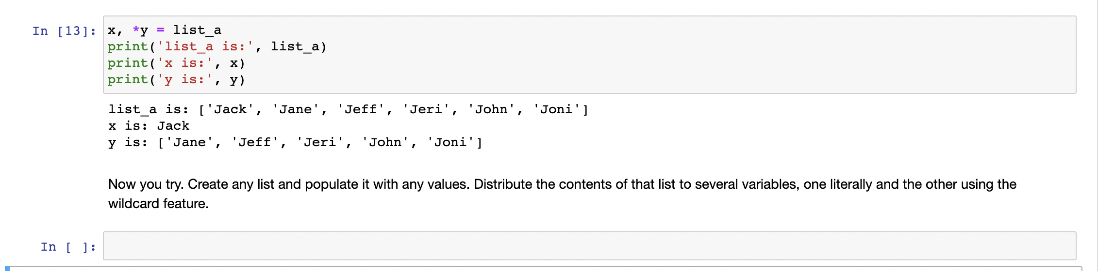 Solved Lab 5-1: Python Shortcuts Instructions: for cells in | Chegg.com