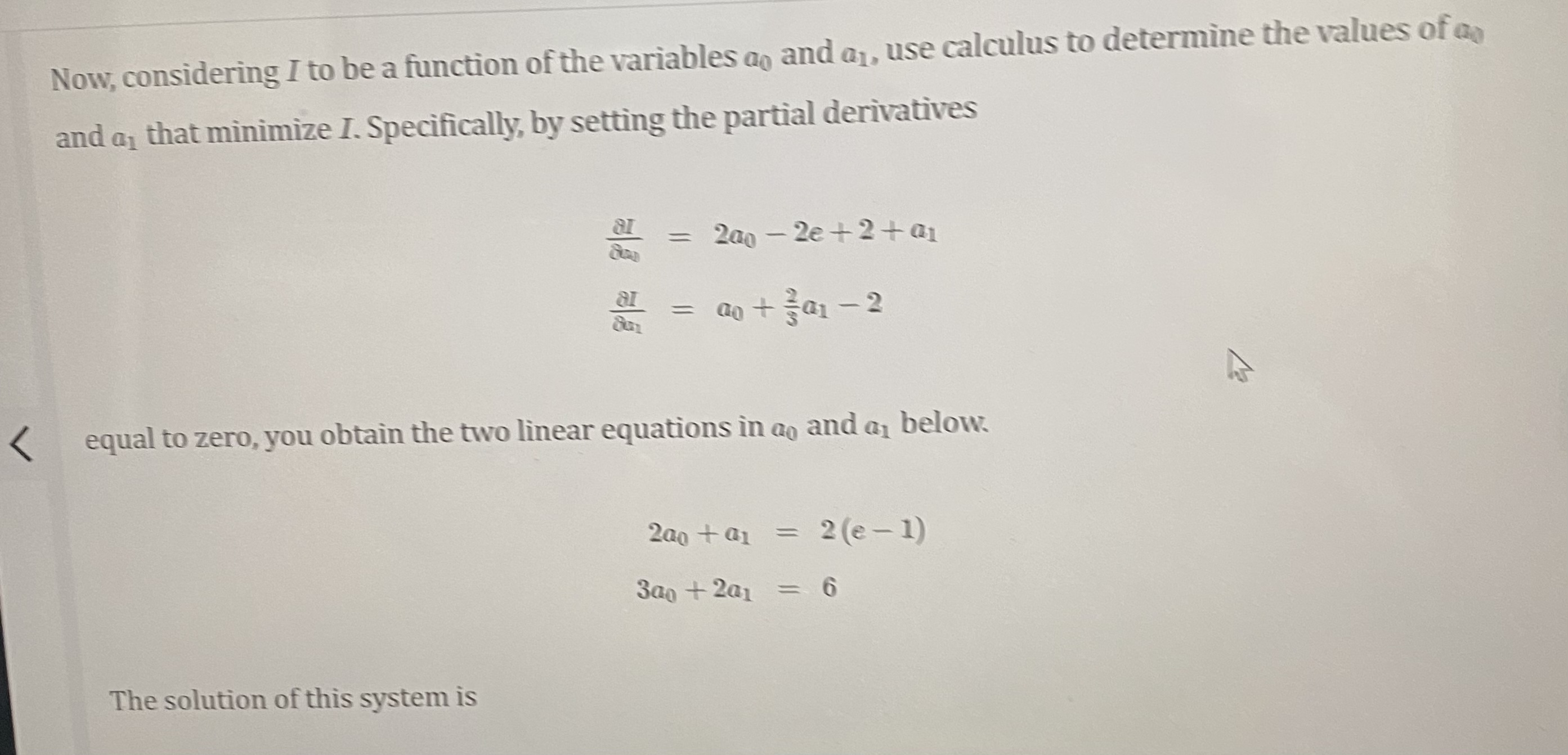 Solved Find the least squares approximation 𝑔(𝑥) = 𝑎0 + | Chegg.com