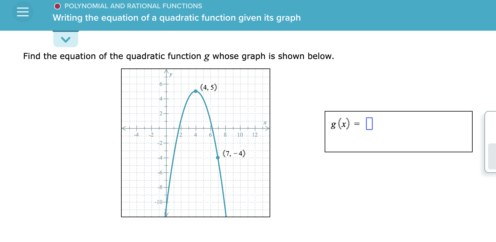 Solved = POLYNOMIAL AND RATIONAL FUNCTIONS Writing the | Chegg.com