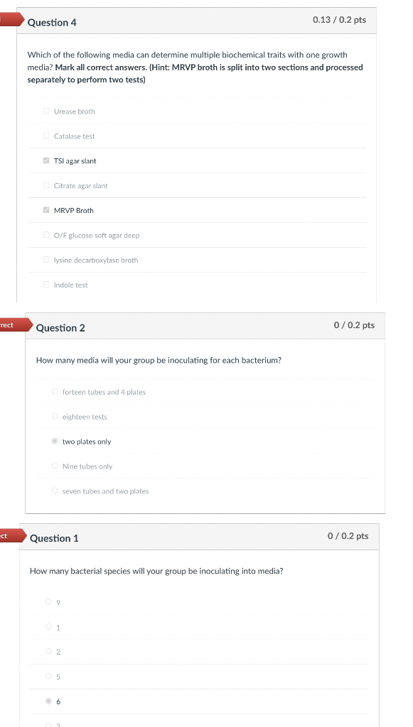 Solved Which of the following media can determine multiple | Chegg.com