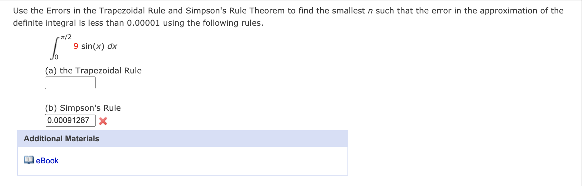 Solved Use the Errors in the Trapezoidal Rule and Simpson's | Chegg.com