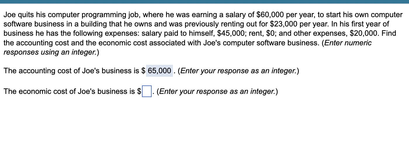 Solved Joe quits his computer programming job, where he was | Chegg.com