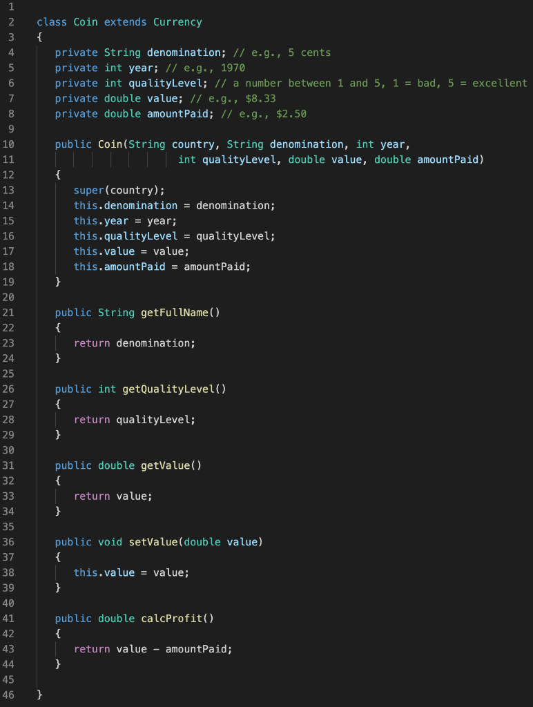 Solved Download the classes that are provided to you: | Chegg.com