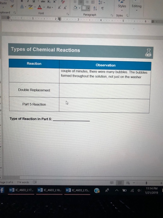 Solved Styles Editing pboard Font Paragraph r, l Styles r, | Chegg.com