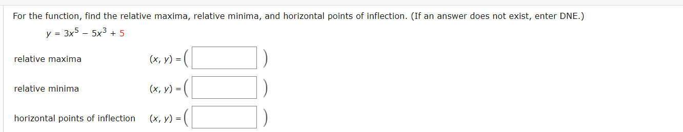 Solved For the function, find the relative maxima, relative | Chegg.com Solved For the function, find the relative maxima, relative | Chegg.com