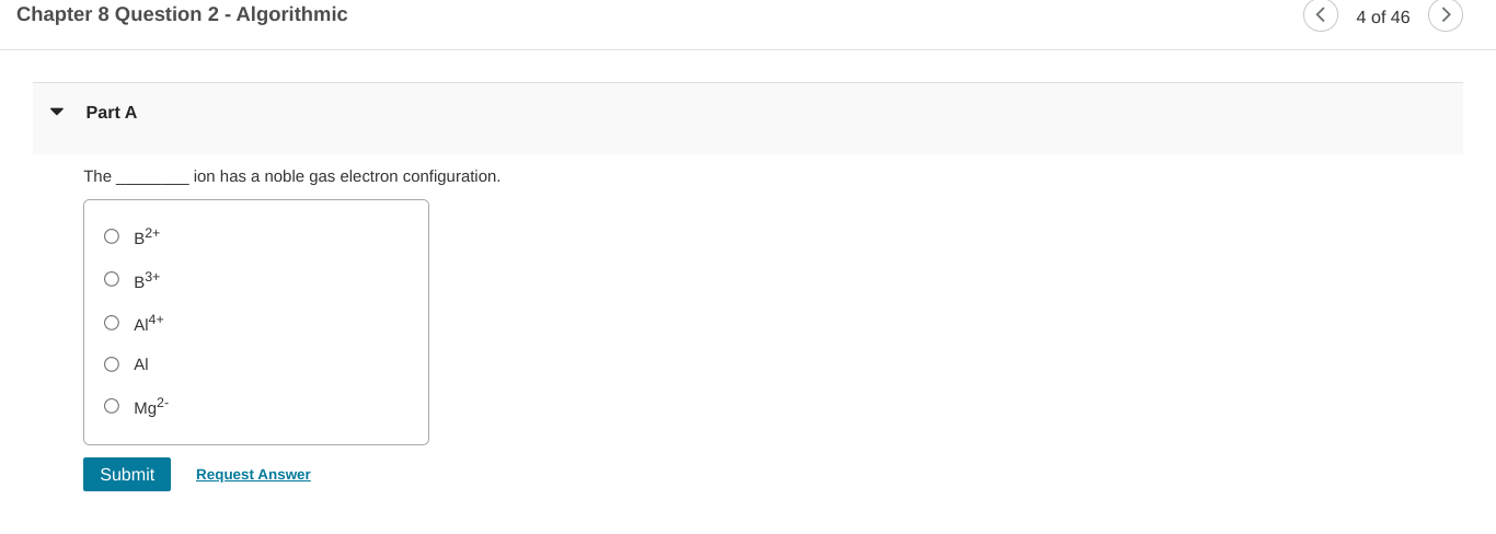 Solved Chapter 8 Question 2 - Algorithmic 4 of 46 a Part A | Chegg.com