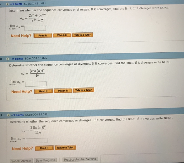 Solved ㅢ1 points scalcCC4 8 1 021 Determine whether the | Chegg.com Solved ㅢ1 points scalcCC4 8 1 021 Determine whether the | Chegg.com