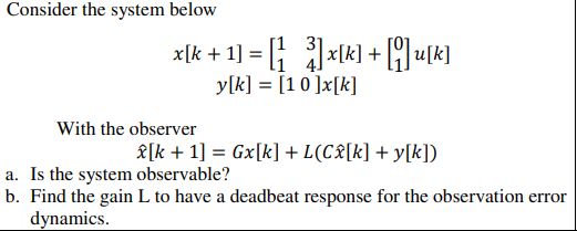 Solved Consider the system below | Chegg.com
