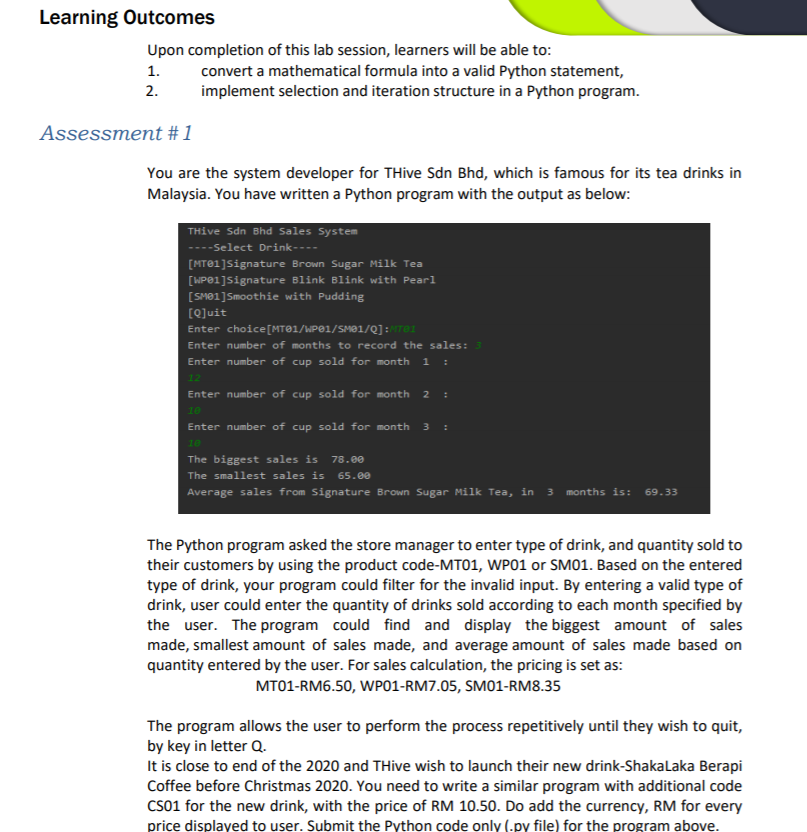 Solved Learning Outcomes Upon completion of this lab | Chegg.com