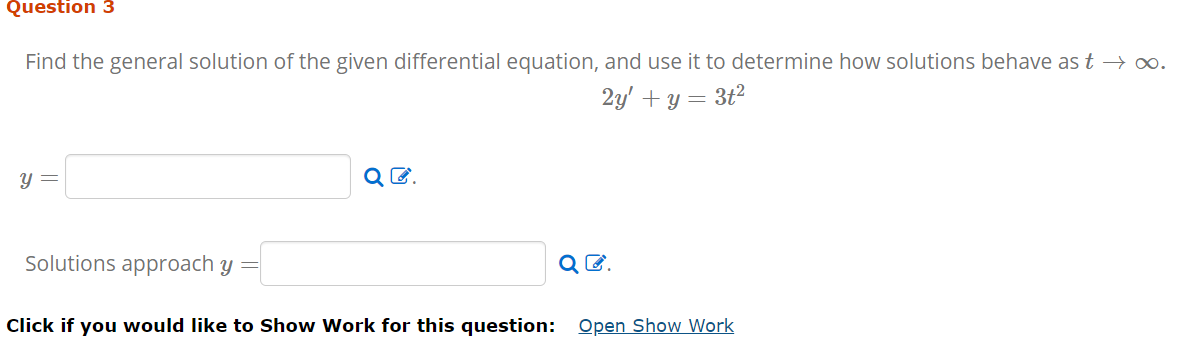 Solved Question 3 Find the general solution of the given | Chegg.com