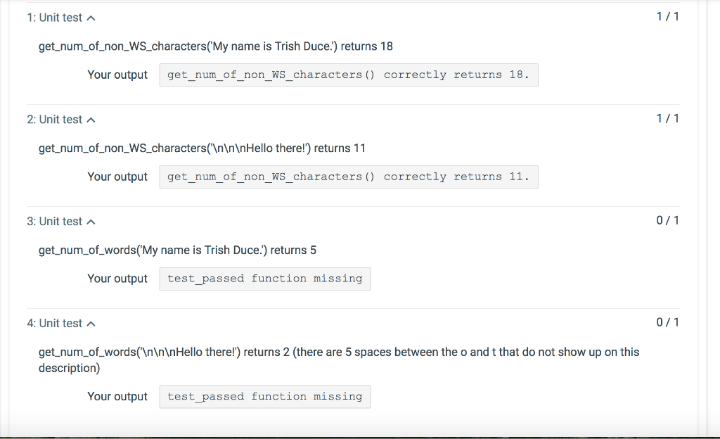 Solved 7.10 Strings Implement the | Chegg.com