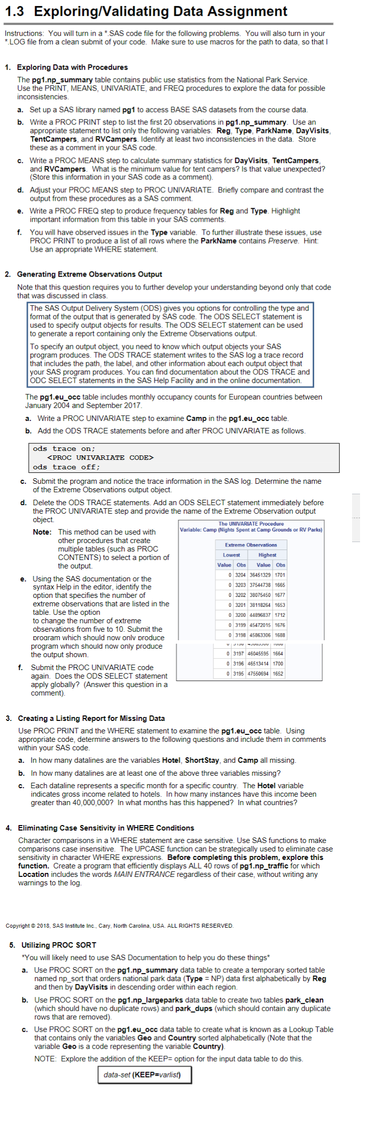 Solved 1 3 Exploring Validating Data Assignment