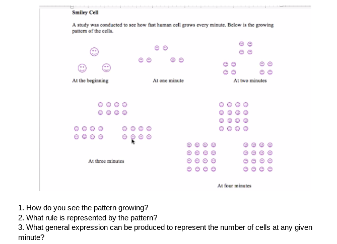 Solved Smiley Cell A study was conducted to see how fast | Chegg.com