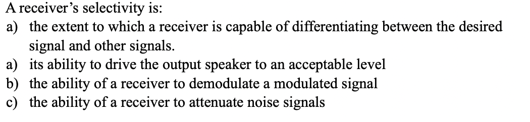 Solved The reference level for the unit, dBm, is the: a) | Chegg.com