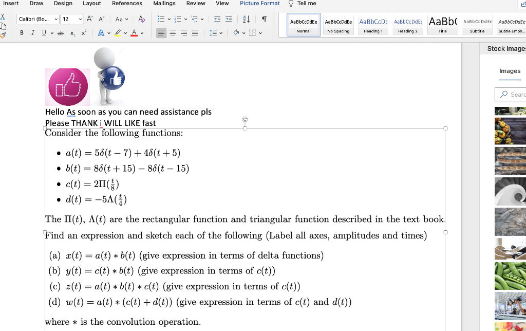 Solved Insert Draw Design Layout References Mailings Review | Chegg.com