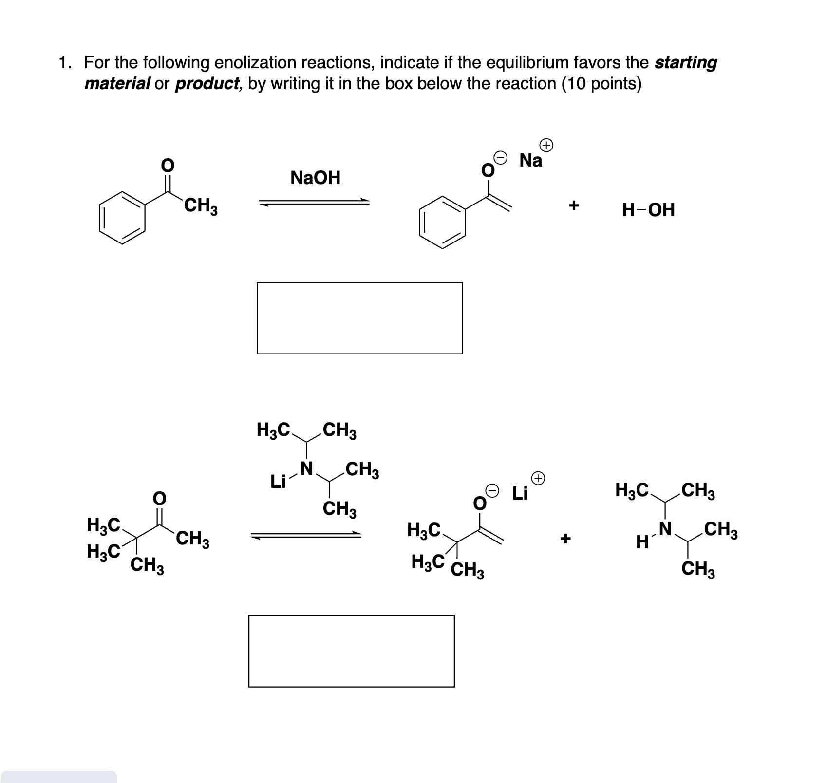 Solved 2. For the following reactions provide the products | Chegg.com