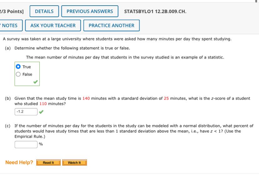 Solved A survey was taken at a large university where | Chegg.com