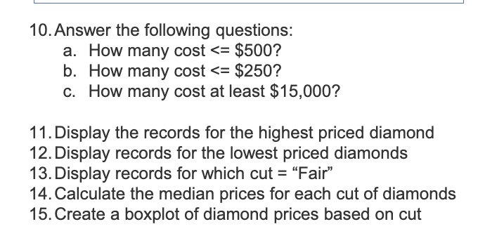 Solved 10. Answer the following questions: a. How many cost | Chegg.com