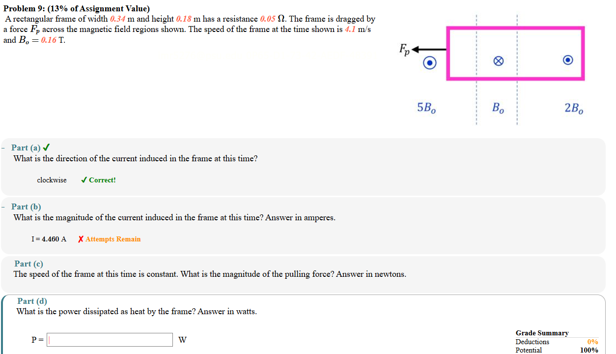 Solved A rectangular frame of width 0.34 ﻿m and height 0.18 | Chegg.com
