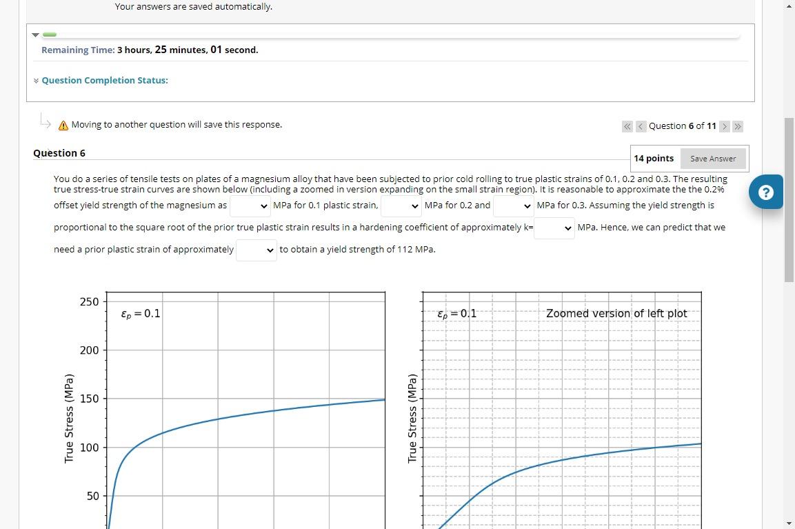 Solved Your answers are saved automatically. Remaining Time: | Chegg.com